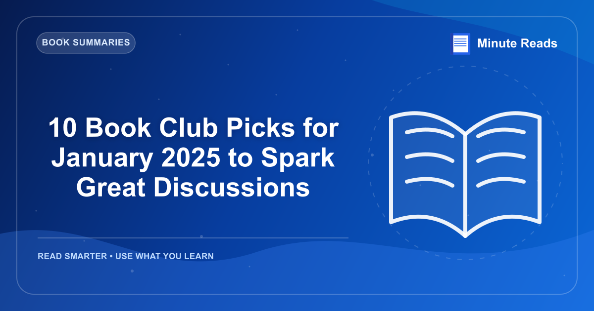 10 Book Club Picks for January 2026 to Spark Great Discussions — MinuteReads blog thumbnail