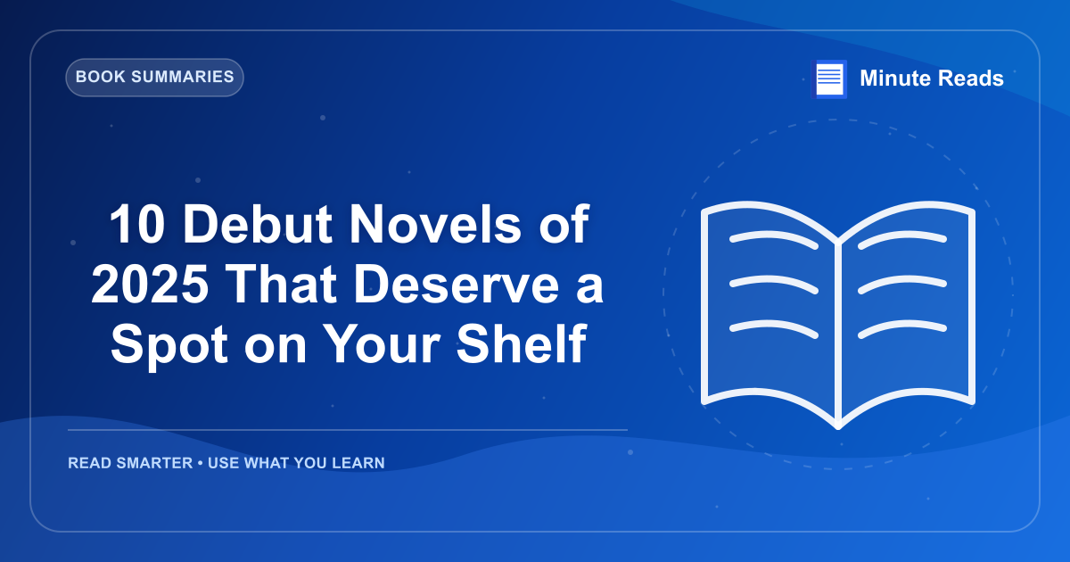 10 Debut Novels of 2026 That Deserve a Spot on Your Shelf — MinuteReads blog thumbnail