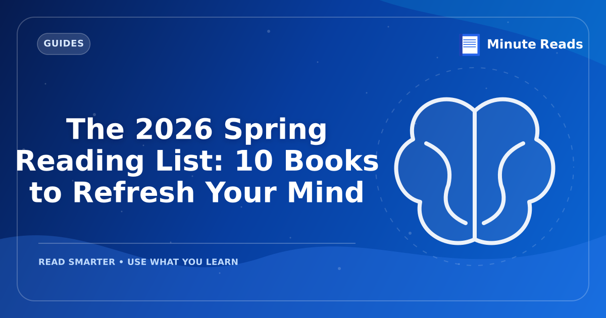 The 2026 Spring Reading List: 10 Books to Refresh Your Mind — MinuteReads blog thumbnail