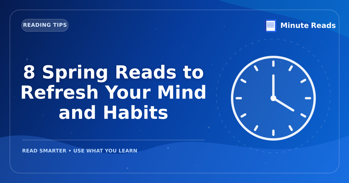 8 Spring Reads to Refresh Your Mind and Habits — MinuteReads blog thumbnail