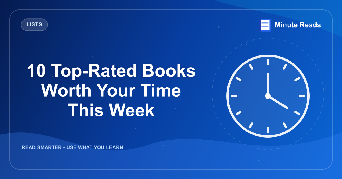 10 Top-Rated Books Worth Your Time This Week — MinuteReads blog thumbnail