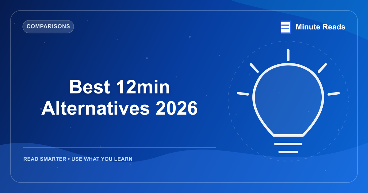 Best 12min Alternatives 2026 — MinuteReads blog thumbnail