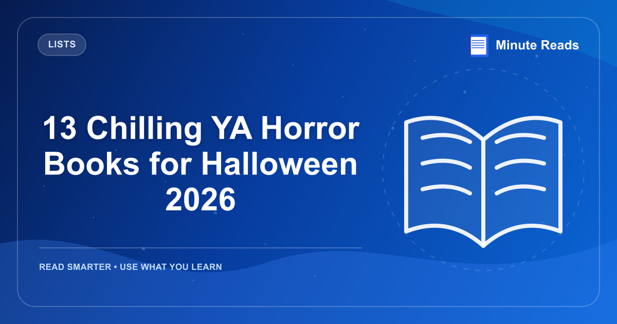 13 Chilling YA Horror Books for Halloween 2026 — MinuteReads blog thumbnail