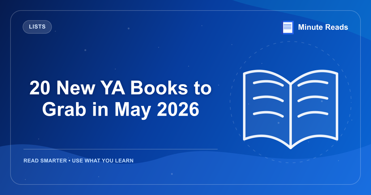20 New YA Books to Grab in May 2026 — MinuteReads blog thumbnail