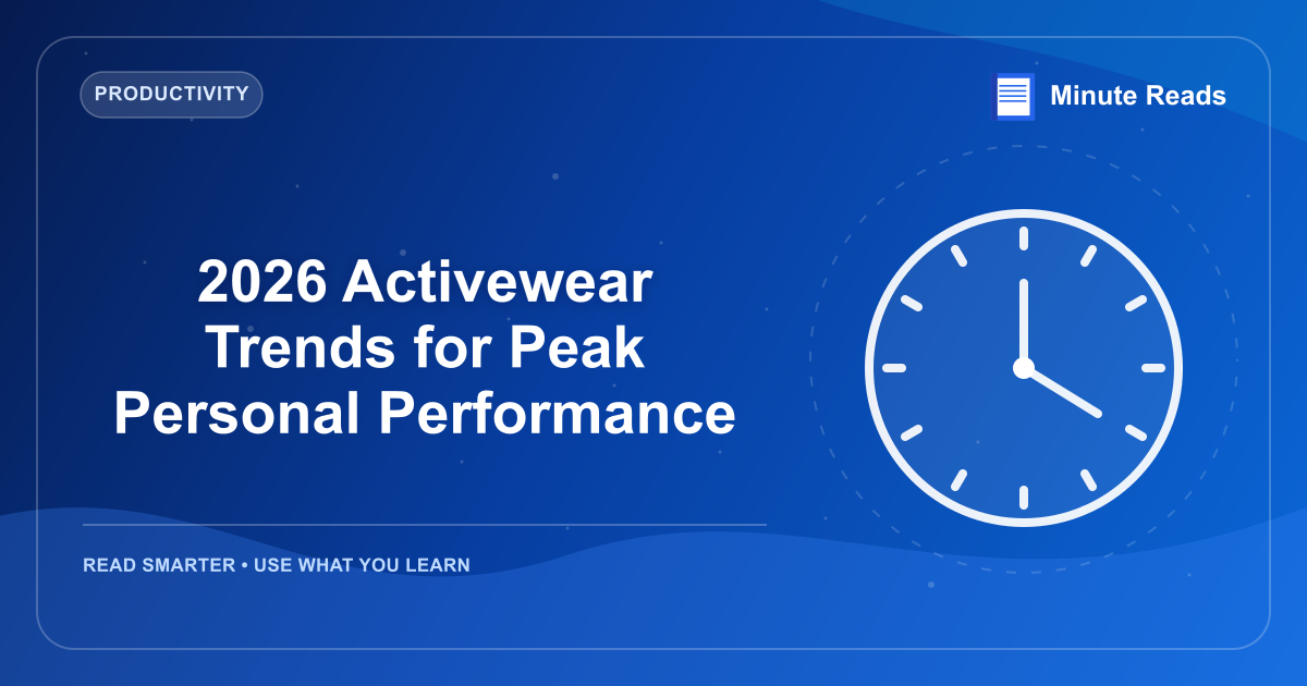 2026 Activewear Trends for Peak Personal Performance — MinuteReads blog thumbnail