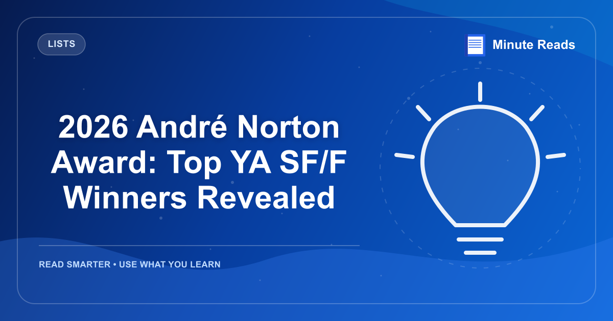 2026 André Norton Award: Top YA SF/F Winners Revealed — MinuteReads blog thumbnail
