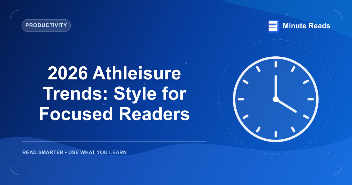 2026 Athleisure Trends: Style for Focused Readers — MinuteReads blog thumbnail