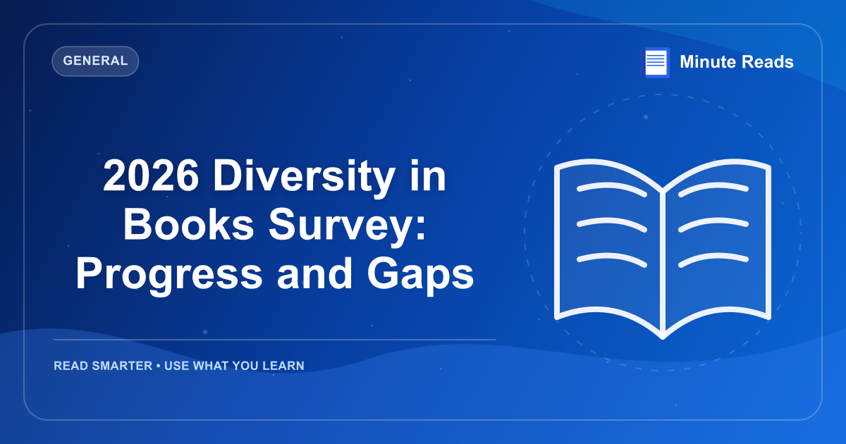 2026 Diversity in Books Survey: Progress and Gaps — MinuteReads blog thumbnail