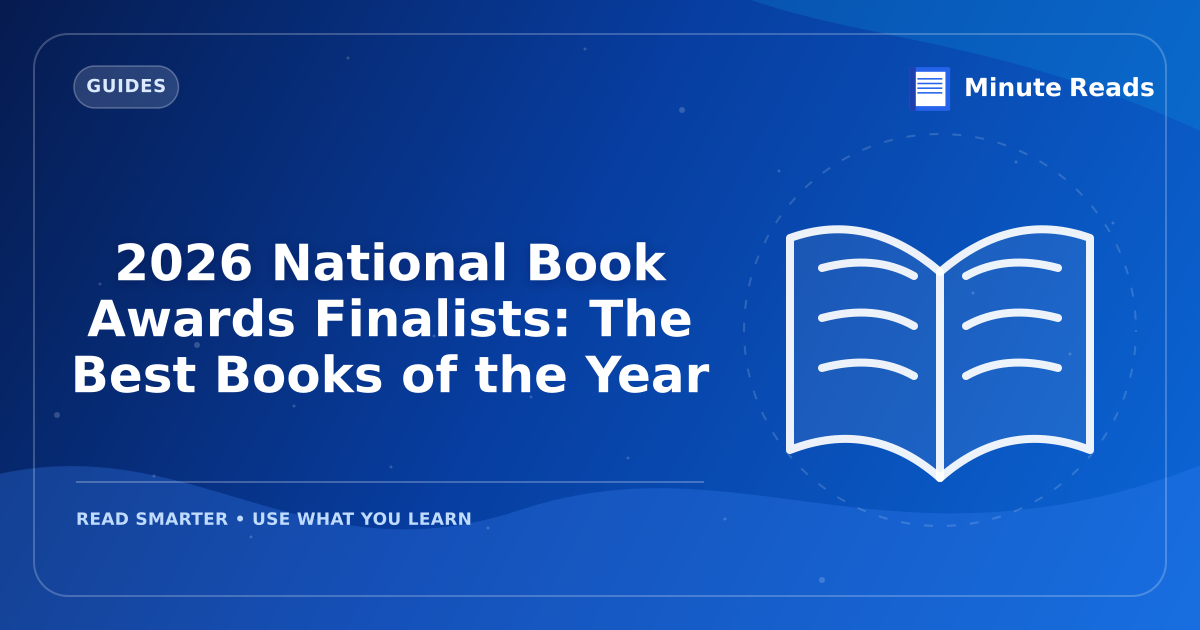 2026 National Book Awards Finalists: The Best Books of the Year — MinuteReads blog thumbnail