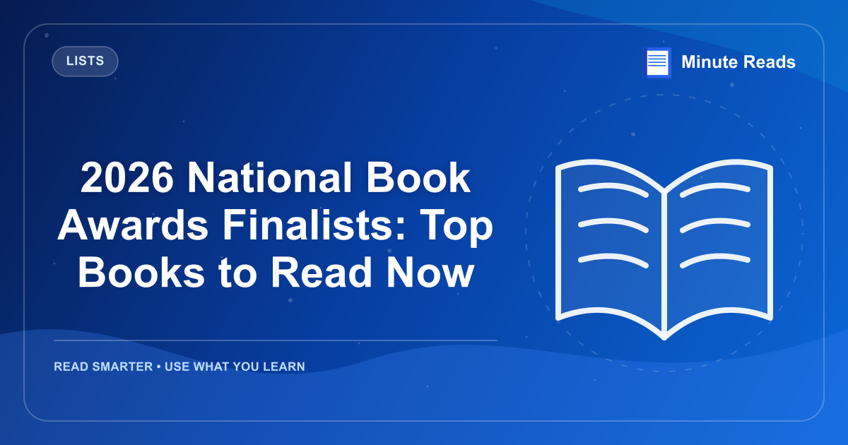 2026 National Book Awards Finalists: Top Books to Read Now — MinuteReads blog thumbnail