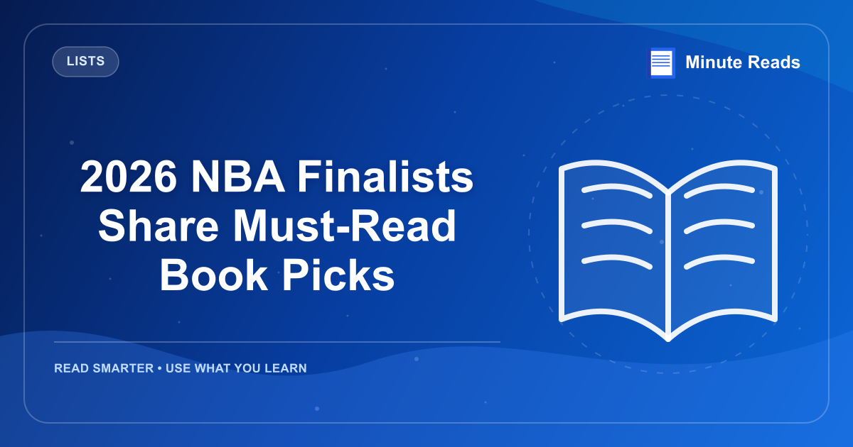 2026 NBA Finalists Share Must-Read Book Picks — MinuteReads blog thumbnail