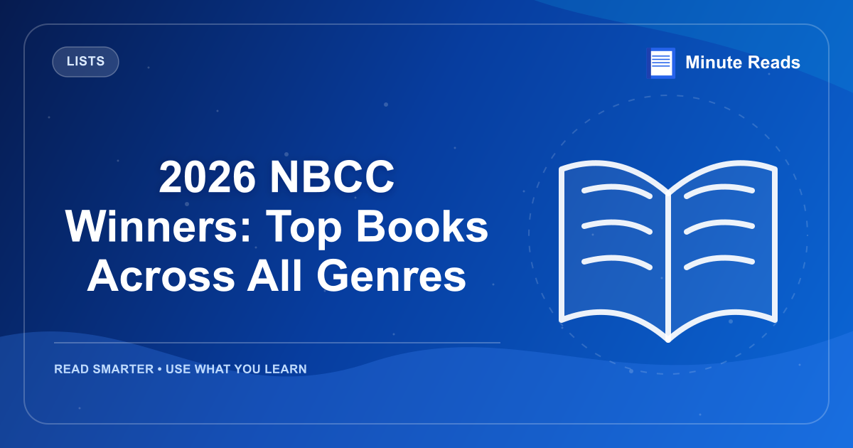 2026 NBCC Winners: Top Books Across All Genres — MinuteReads blog thumbnail