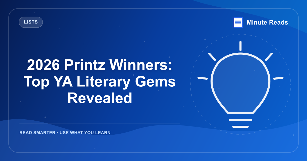 2026 Printz Winners: Top YA Literary Gems Revealed — MinuteReads blog thumbnail