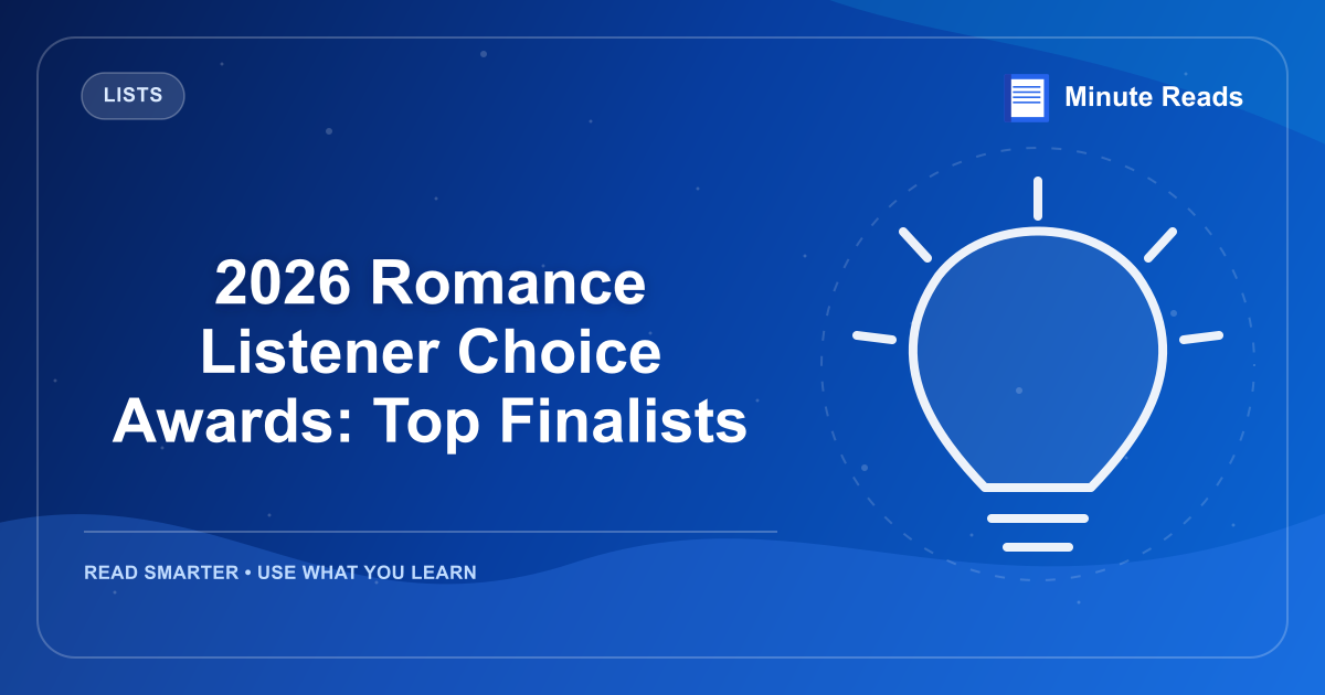 2026 Romance Listener Choice Awards: Top Finalists — MinuteReads blog thumbnail