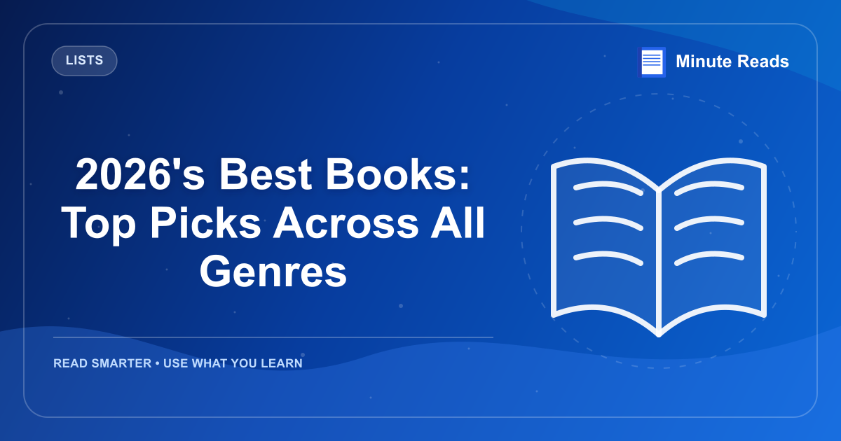 2026's Best Books: Top Picks Across All Genres — MinuteReads blog thumbnail