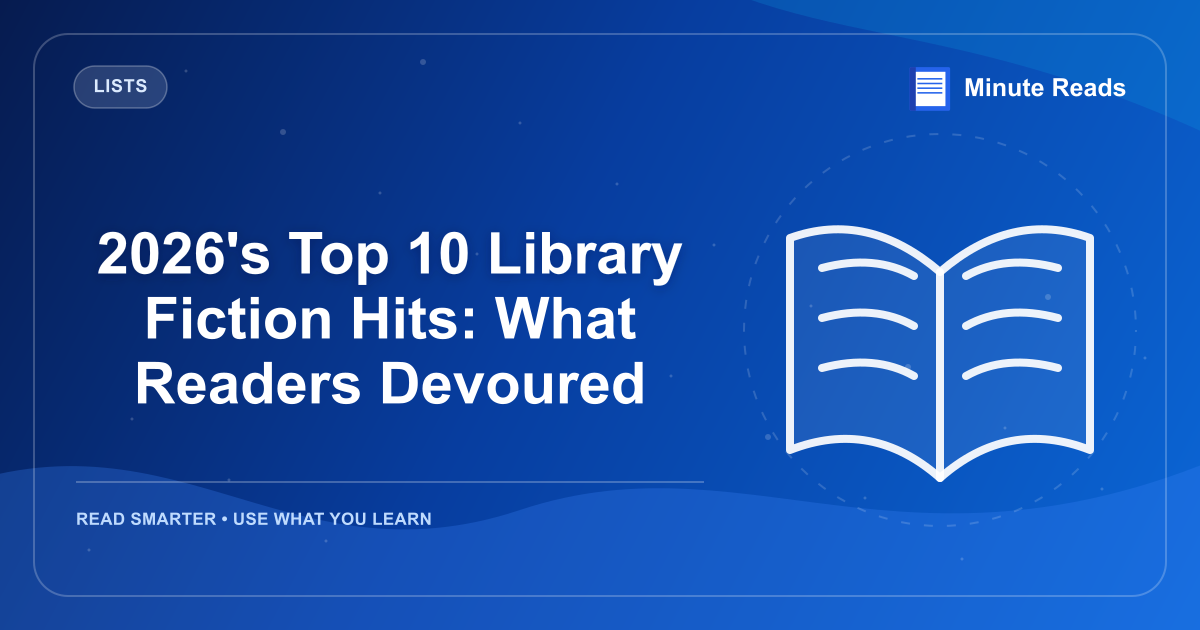 2026's Top 10 Library Fiction Hits: What Readers Devoured — MinuteReads blog thumbnail