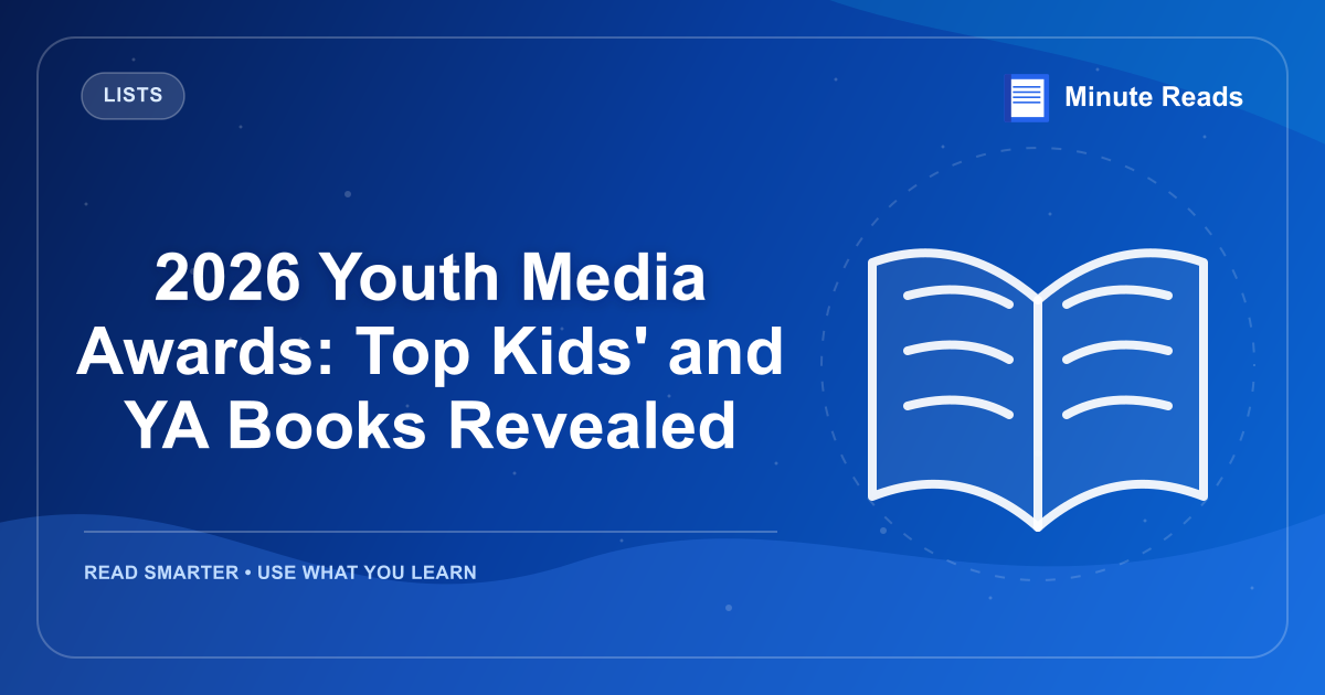 2026 Youth Media Awards: Top Kids' and YA Books Revealed — MinuteReads blog thumbnail