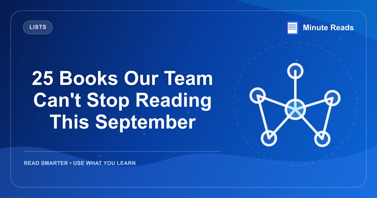 25 Books Our Team Can't Stop Reading This September — MinuteReads blog thumbnail