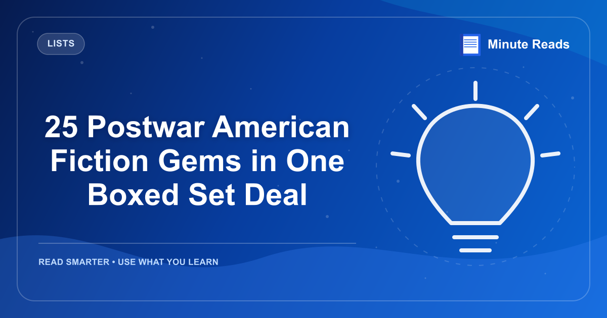 25 Postwar American Fiction Gems in One Boxed Set Deal — MinuteReads blog thumbnail