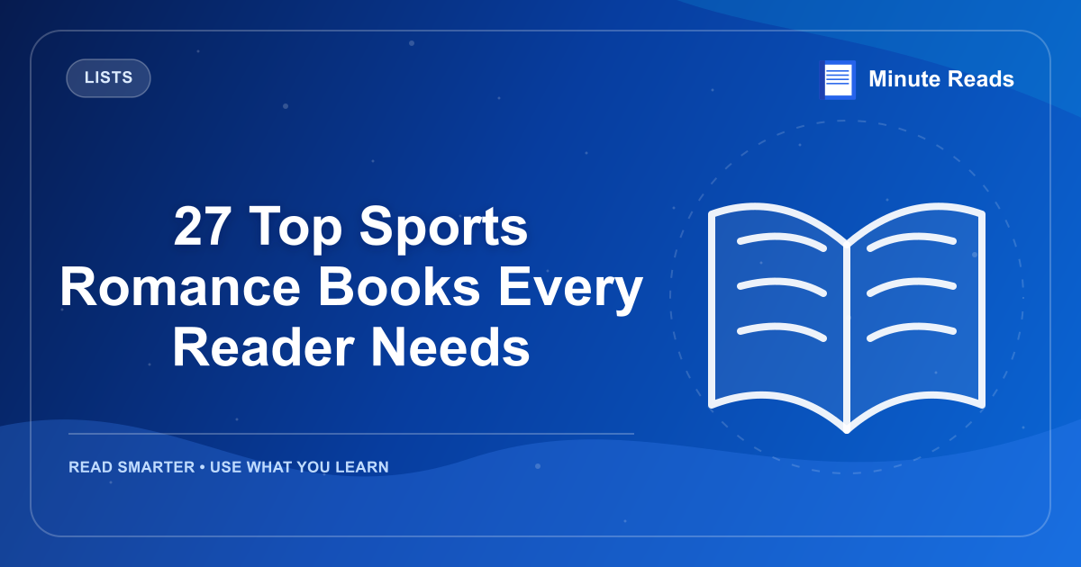 27 Top Sports Romance Books Every Reader Needs — MinuteReads blog thumbnail