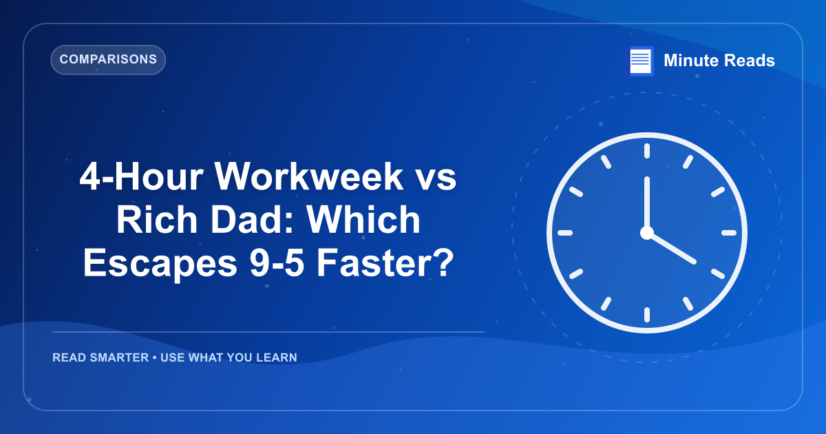 4-Hour Workweek vs Rich Dad: Which Escapes 9-5 Faster? — MinuteReads blog thumbnail