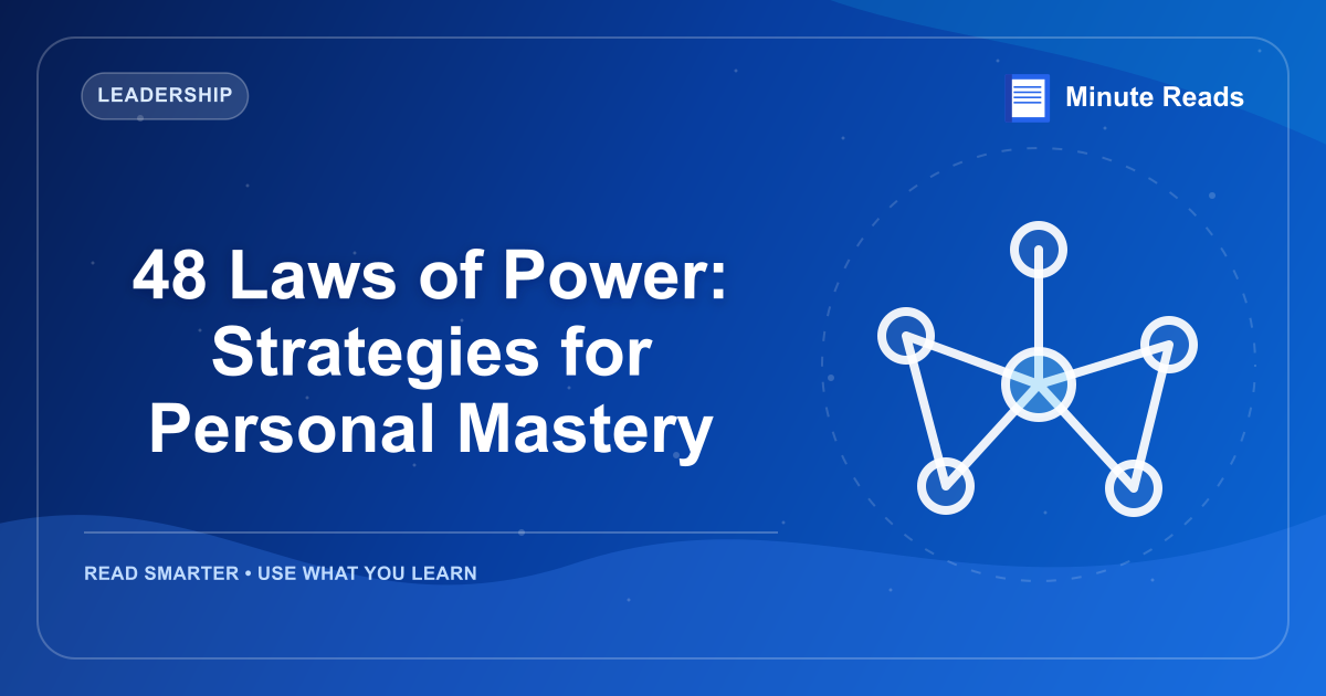 48 Laws of Power: Strategies for Personal Mastery — MinuteReads blog thumbnail