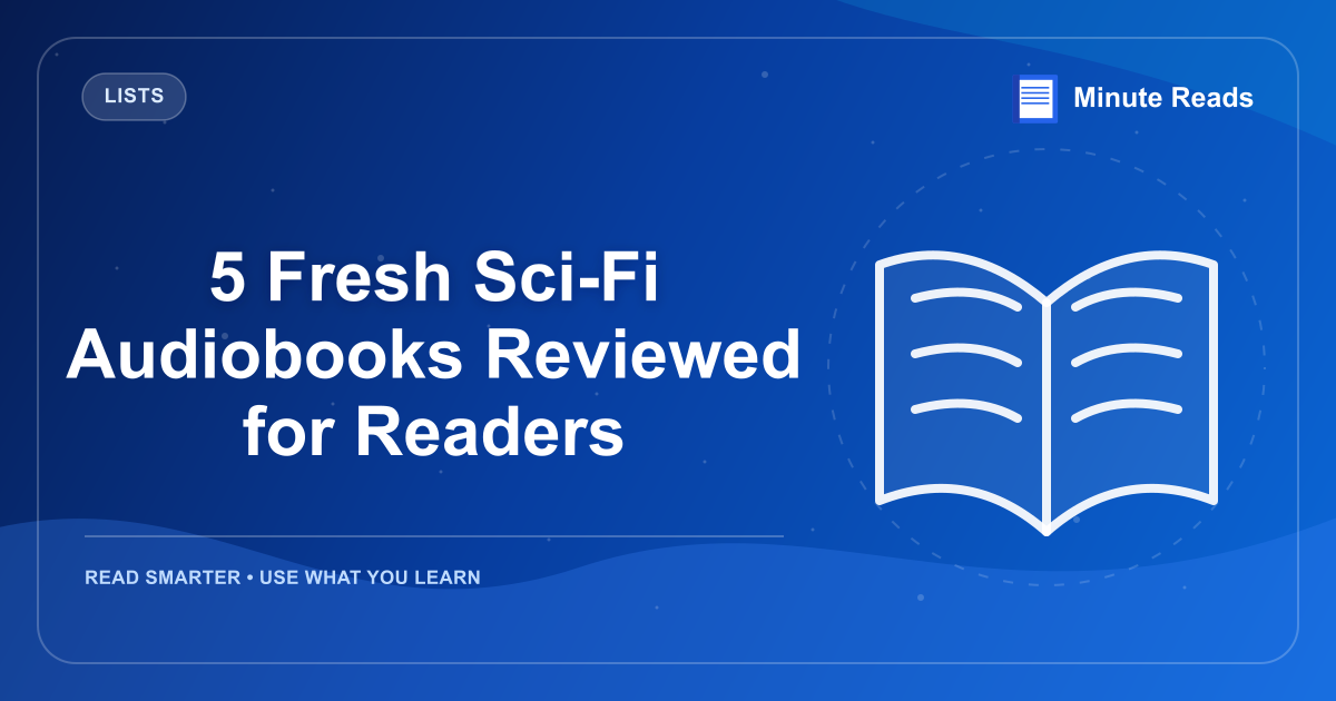 5 Fresh Sci-Fi Audiobooks Reviewed for Readers — MinuteReads blog thumbnail