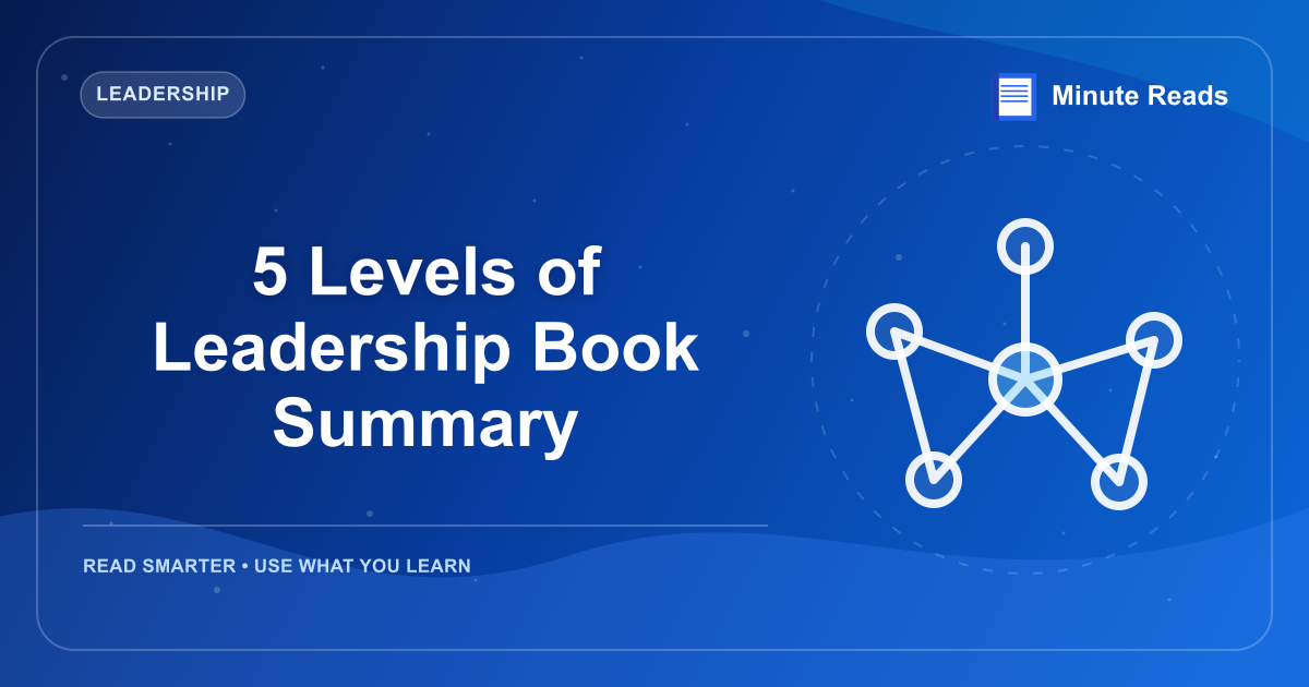 5 Levels of Leadership Book Summary — MinuteReads blog thumbnail