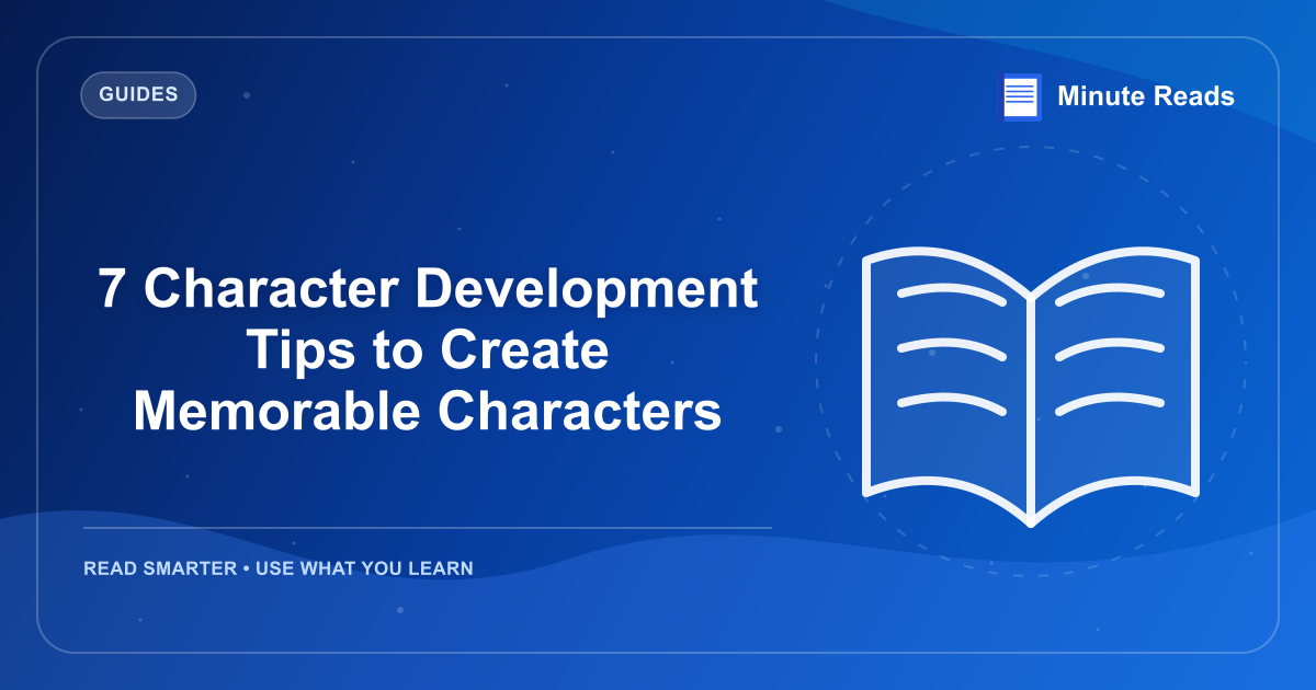 7 Character Development Tips to Create Memorable Characters — MinuteReads blog thumbnail