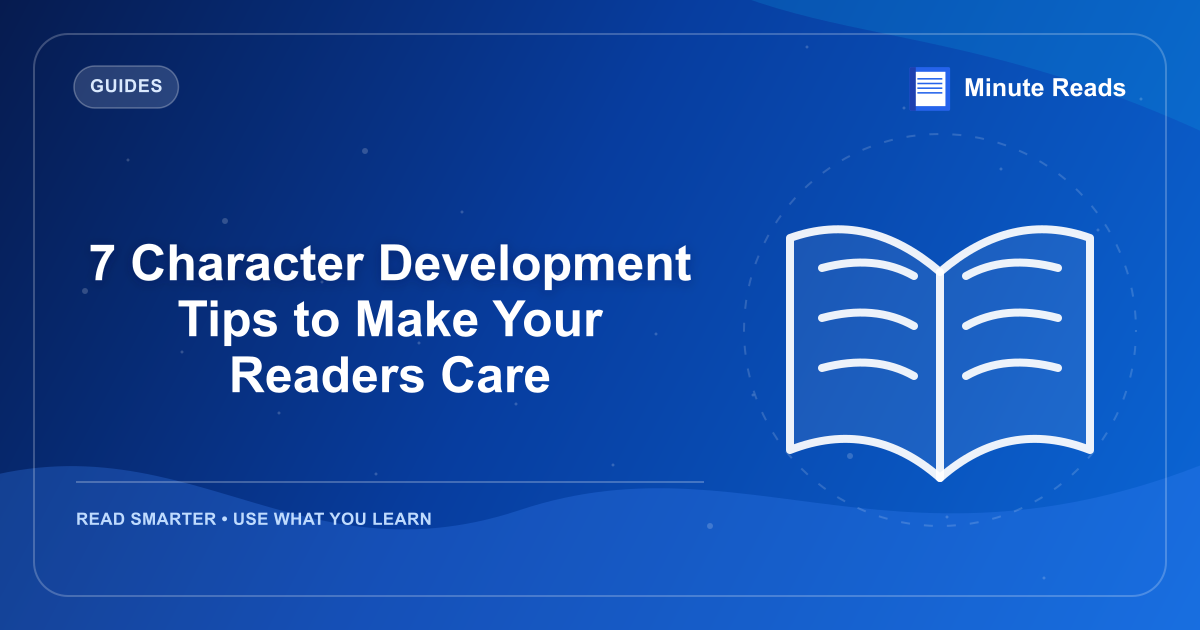 7 Character Development Tips to Make Your Readers Care — MinuteReads blog thumbnail