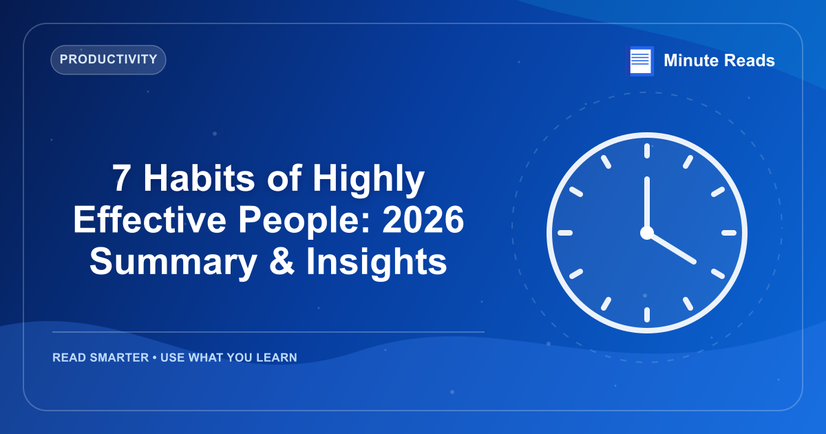 7 Habits of Highly Effective People: 2026 Summary & Insights — MinuteReads blog thumbnail