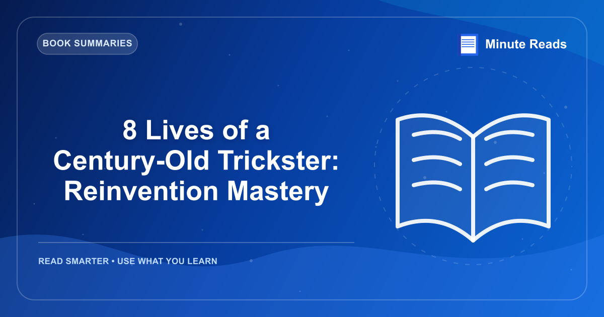 8 Lives of a Century-Old Trickster: Reinvention Mastery — MinuteReads blog thumbnail