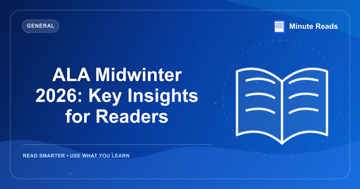 ALA Midwinter 2026: Key Insights for Readers — MinuteReads blog thumbnail