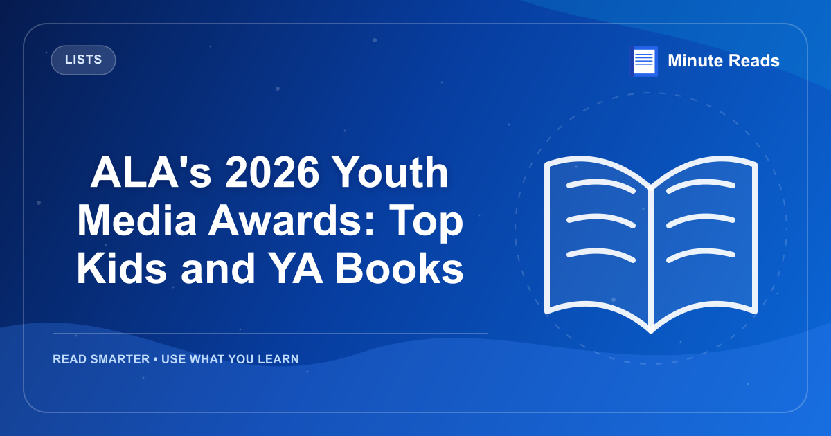 ALA's 2026 Youth Media Awards: Top Kids and YA Books — MinuteReads blog thumbnail