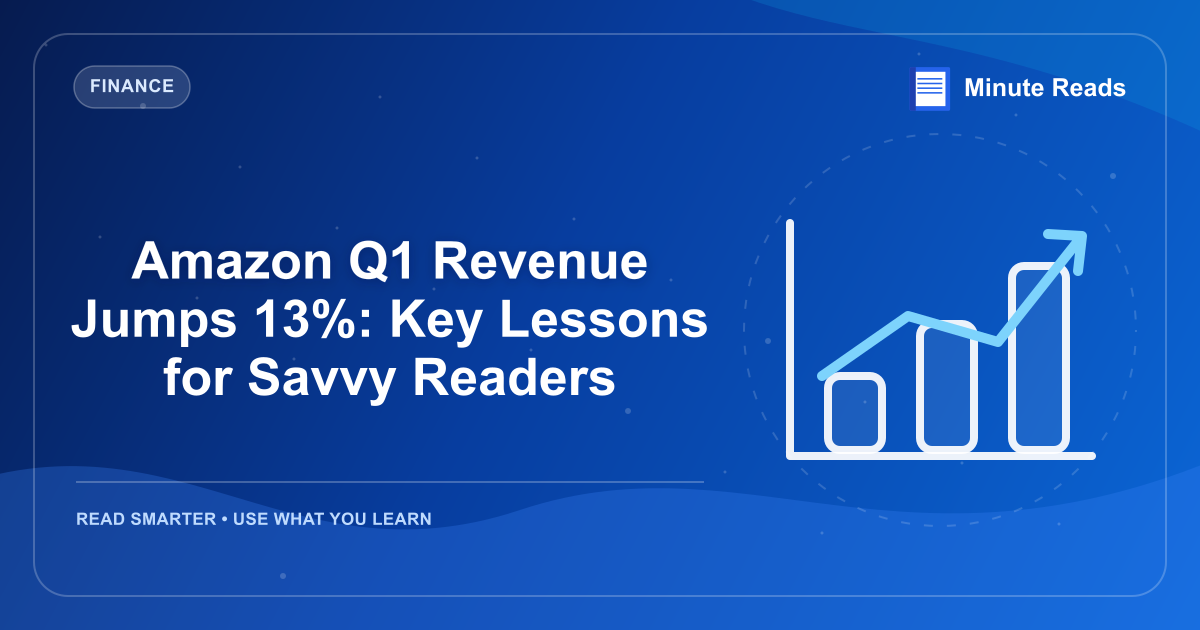 Amazon Q1 Revenue Jumps 13%: Key Lessons for Savvy Readers — MinuteReads blog thumbnail