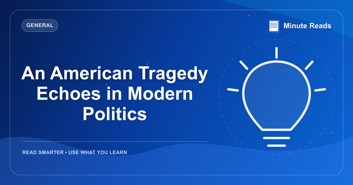 An American Tragedy Echoes in Modern Politics — MinuteReads blog thumbnail