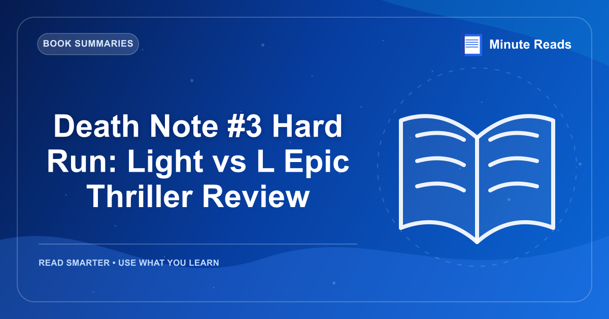 Death Note #3 Hard Run: Light vs L Epic Thriller Review — MinuteReads blog thumbnail