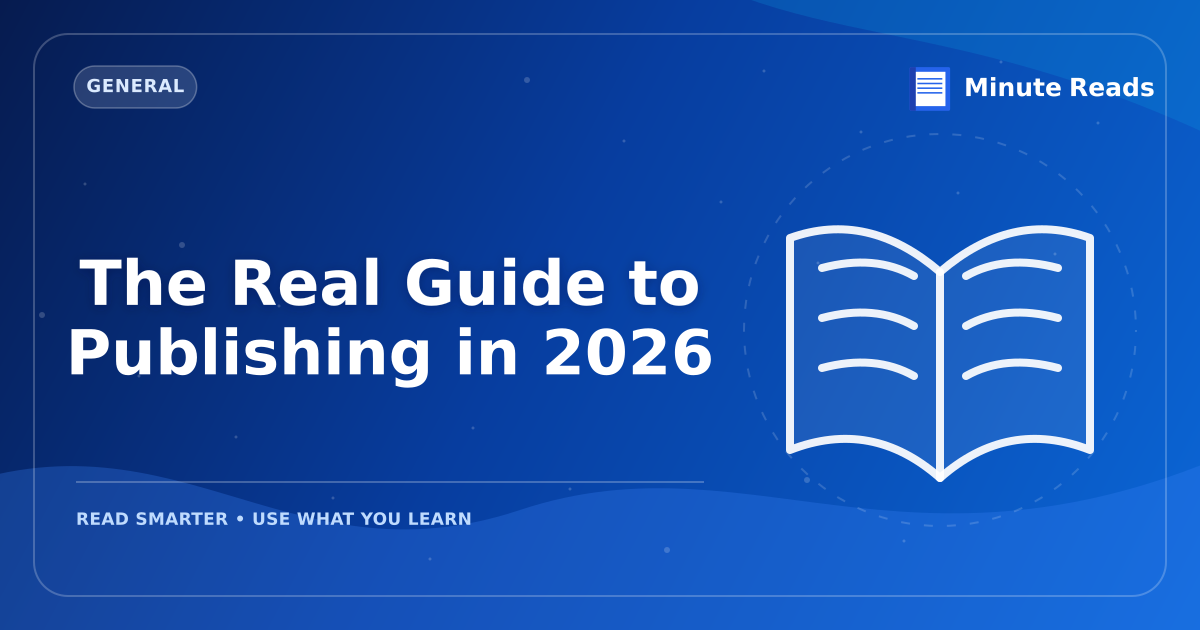 The Real Guide to Publishing in 2026 — MinuteReads blog thumbnail