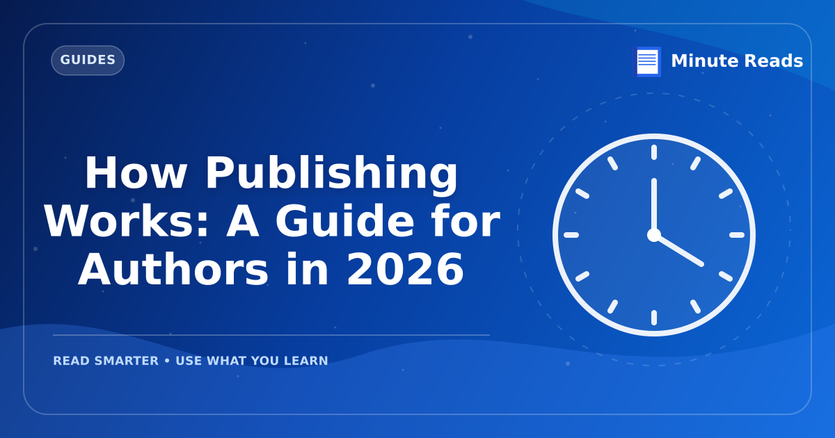 How Publishing Works: A Guide for Authors in 2026 — MinuteReads blog thumbnail