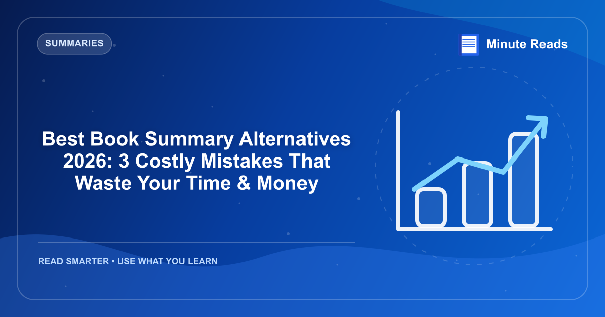 Best Book Summary Alternatives 2026: 3 Costly Mistakes That Waste Your Time & Money — MinuteReads blog thumbnail
