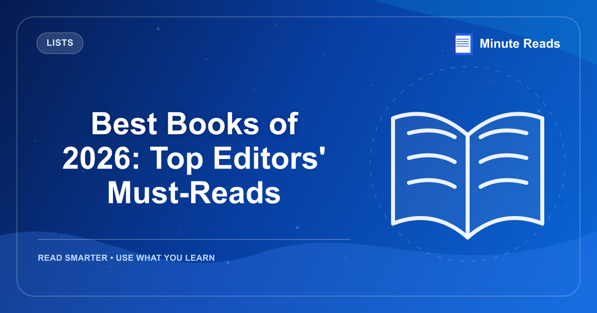Best Books of 2026: Top Editors' Must-Reads — MinuteReads blog thumbnail