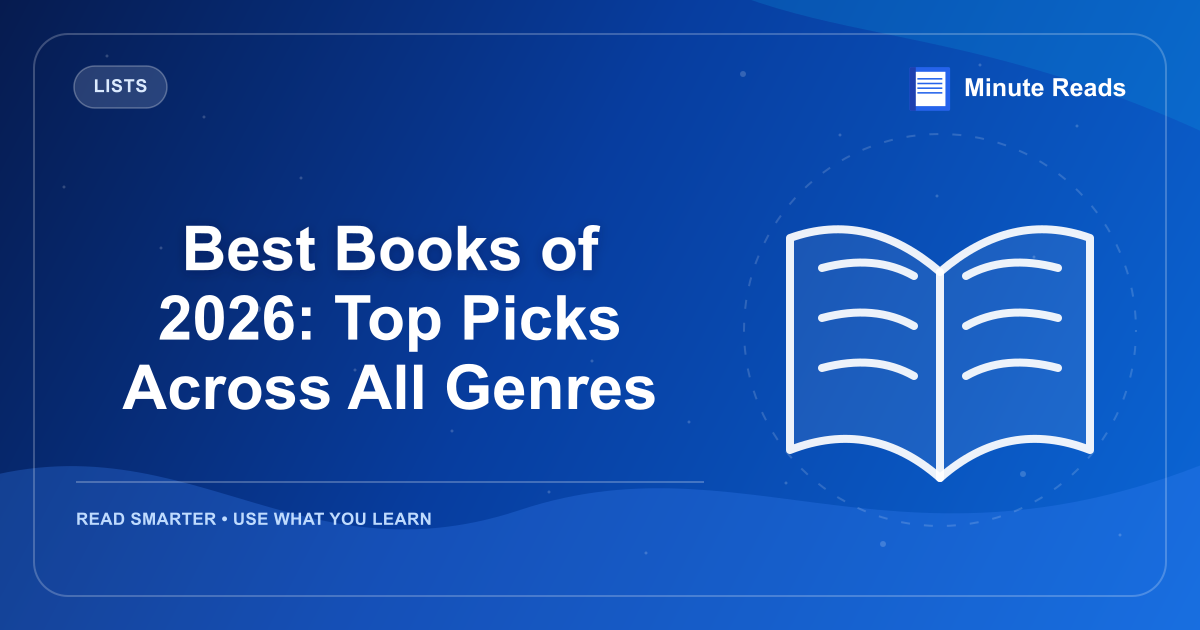 Best Books of 2026: Top Picks Across All Genres — MinuteReads blog thumbnail