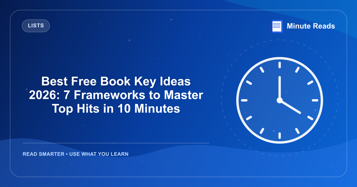 Best Free Book Key Ideas 2026: 7 Frameworks to Master Top Hits in 10 Minutes — MinuteReads blog thumbnail