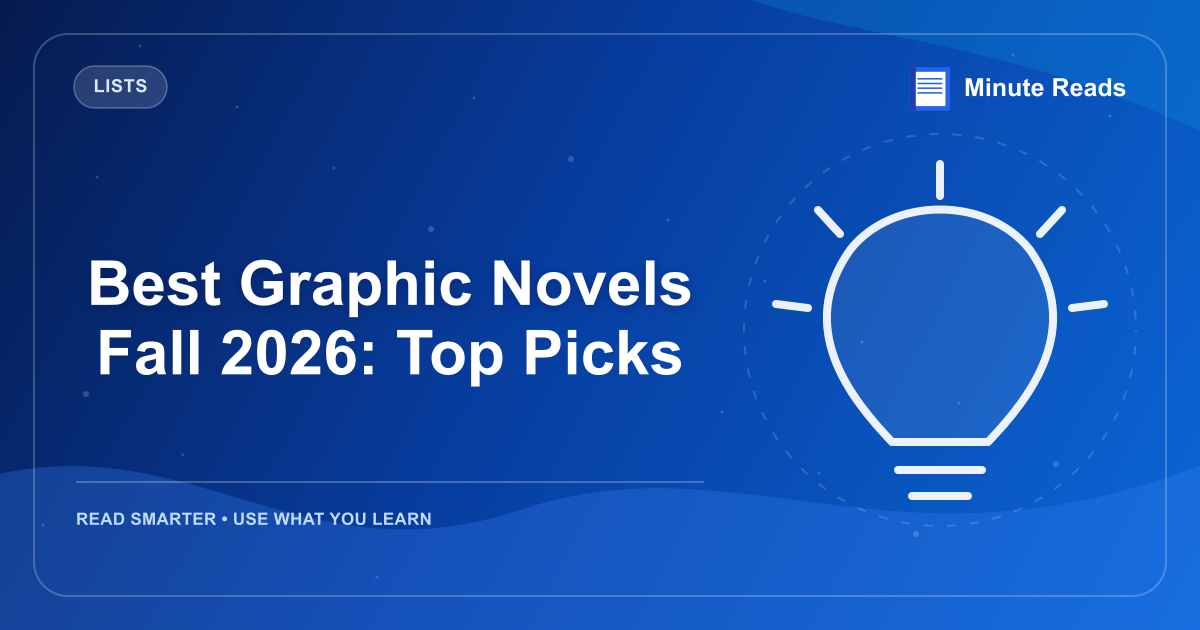 Best Graphic Novels Fall 2026: Top Picks — MinuteReads blog thumbnail