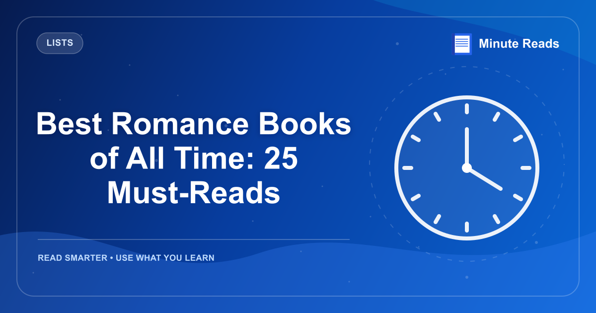 Best Romance Books of All Time: 25 Must-Reads — MinuteReads blog thumbnail