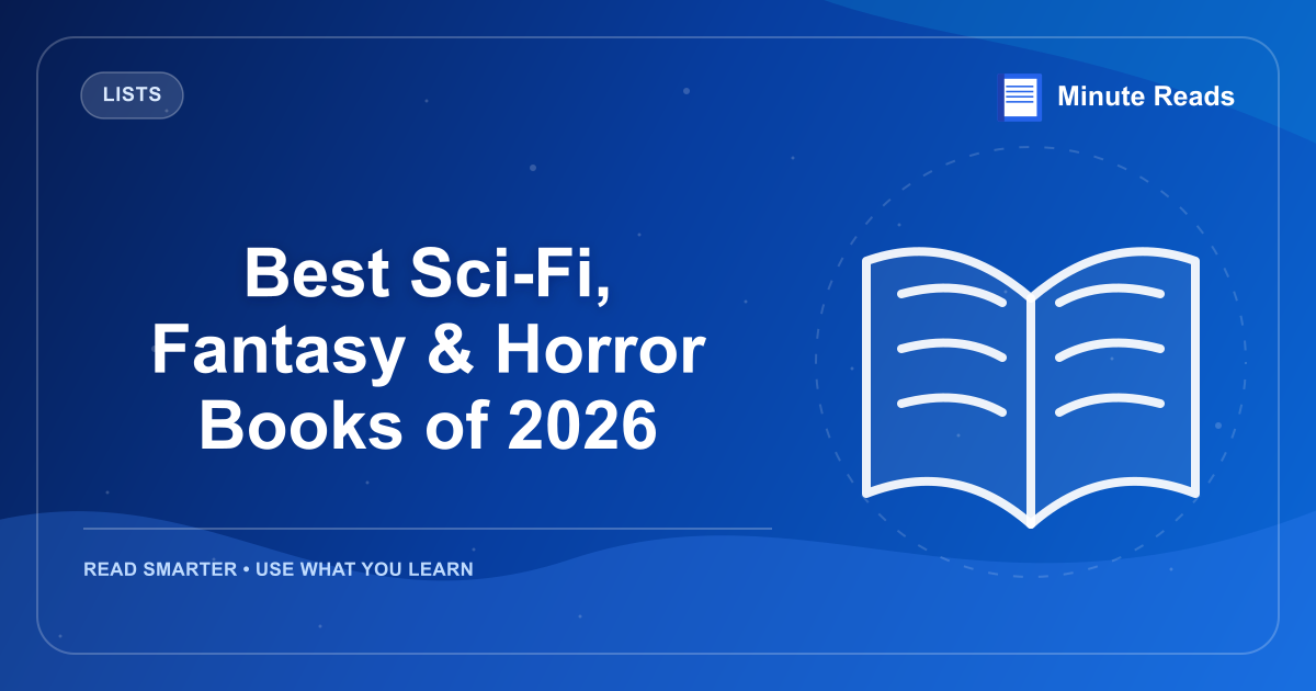 Best Sci-Fi, Fantasy & Horror Books of 2026 — MinuteReads blog thumbnail
