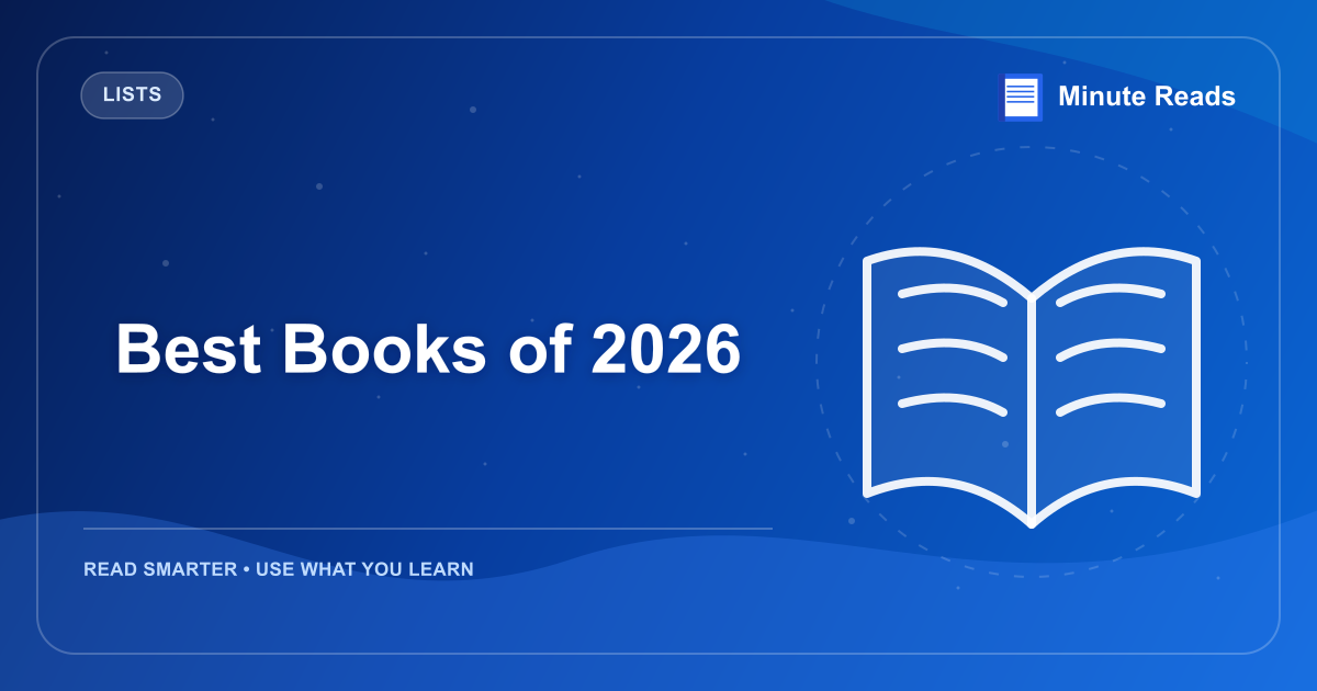 Best Books of 2026 — MinuteReads blog thumbnail