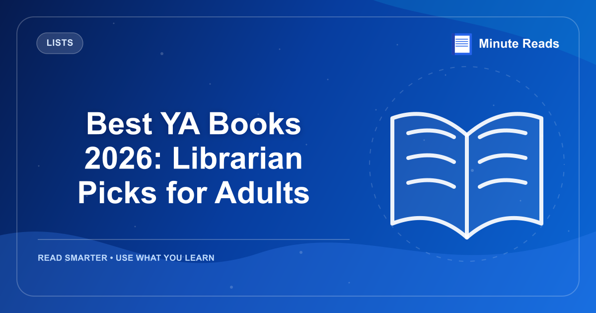 Best YA Books 2026: Librarian Picks for Adults — MinuteReads blog thumbnail