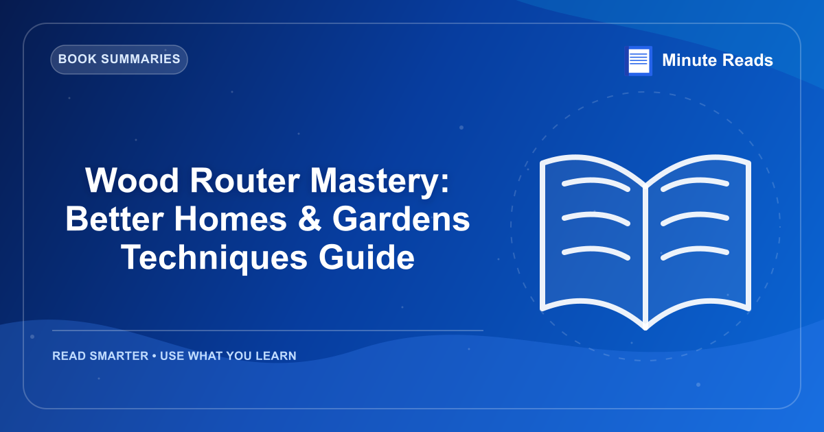 Wood Router Mastery: Better Homes & Gardens Techniques Guide — MinuteReads blog thumbnail