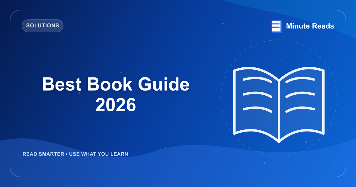 Best Book Guide 2026 — MinuteReads blog thumbnail